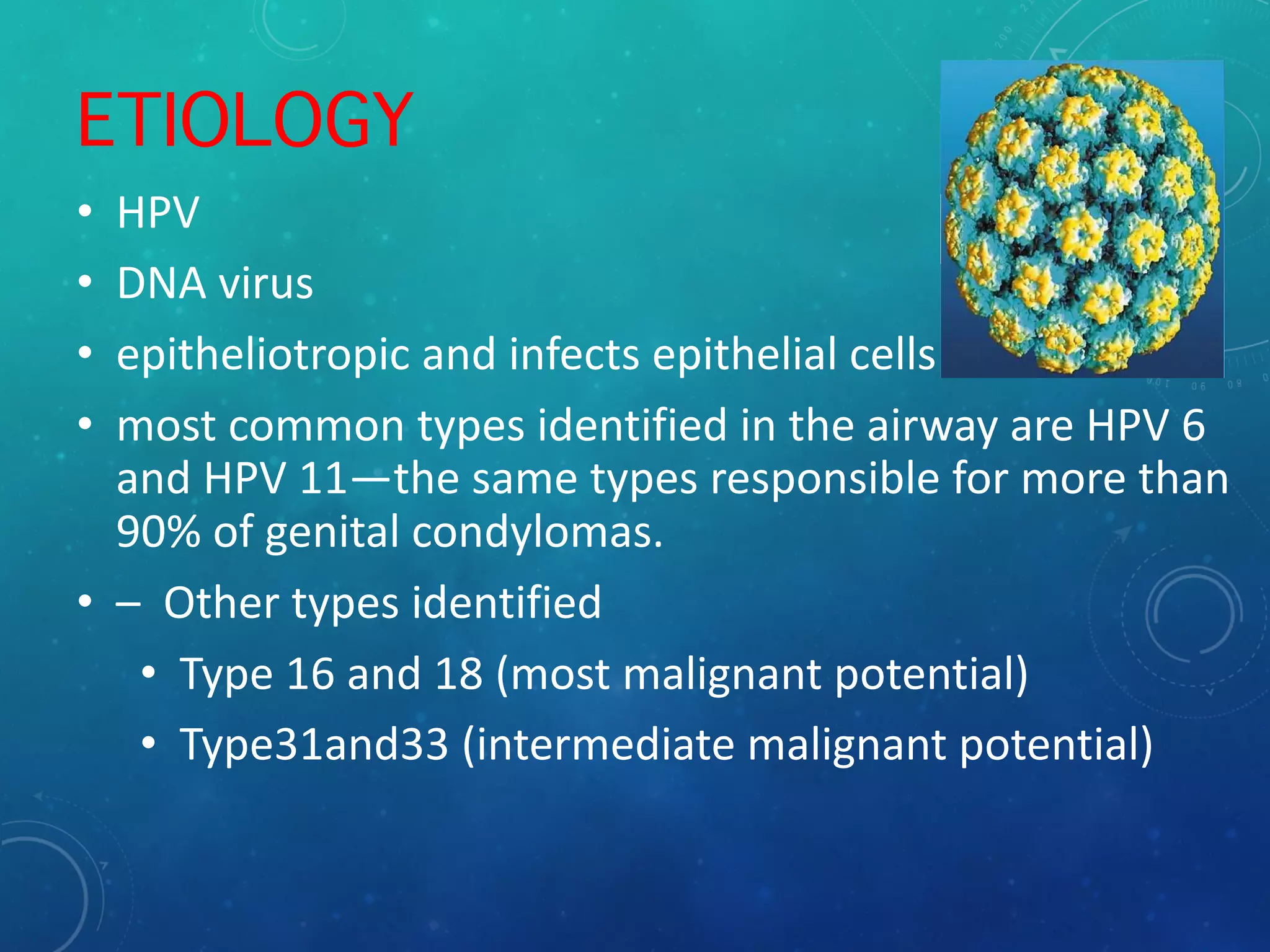 recurrent respiratory papillomatosis | PDF