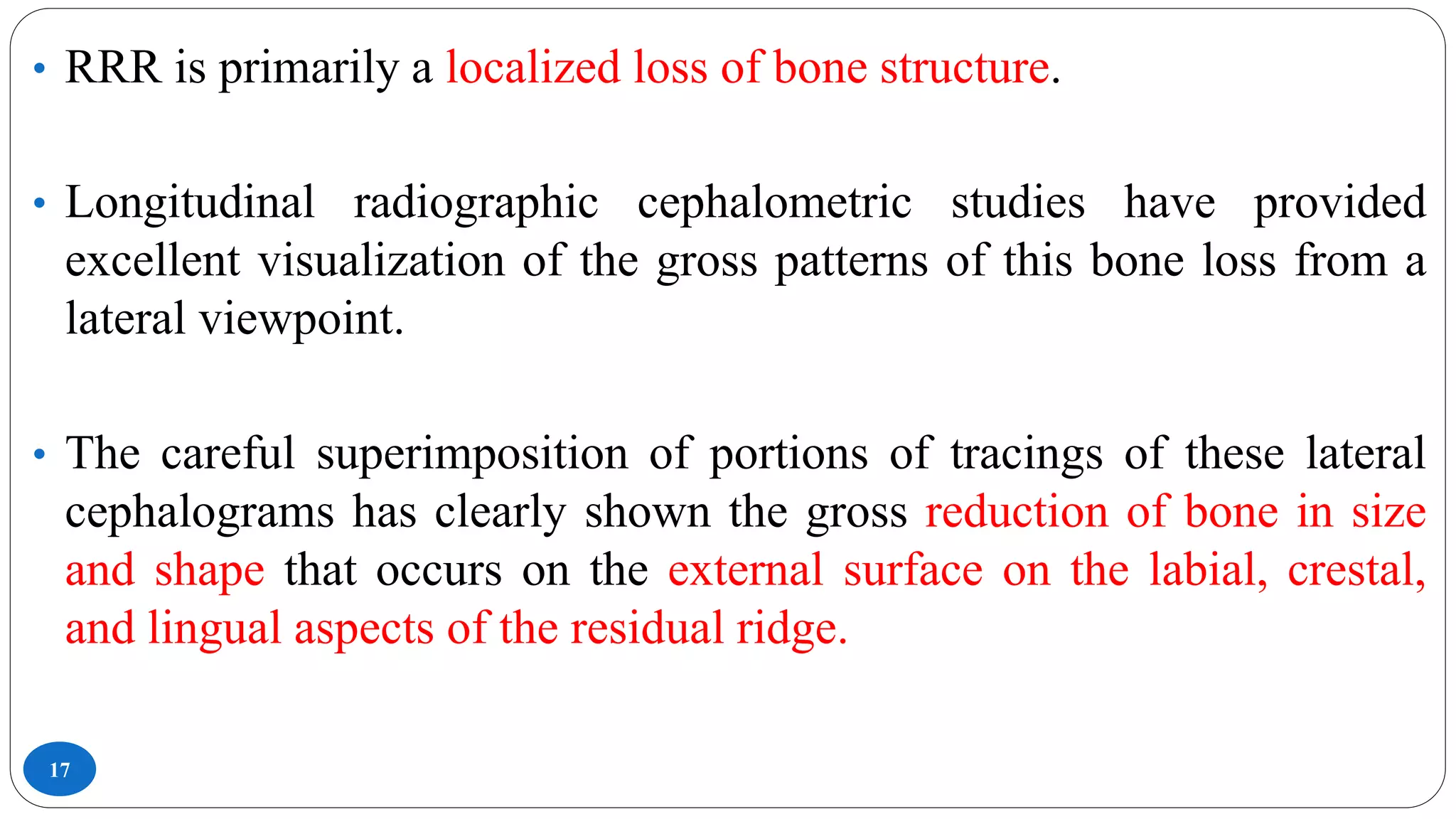 Resisual Ridge Resorption | PPTX