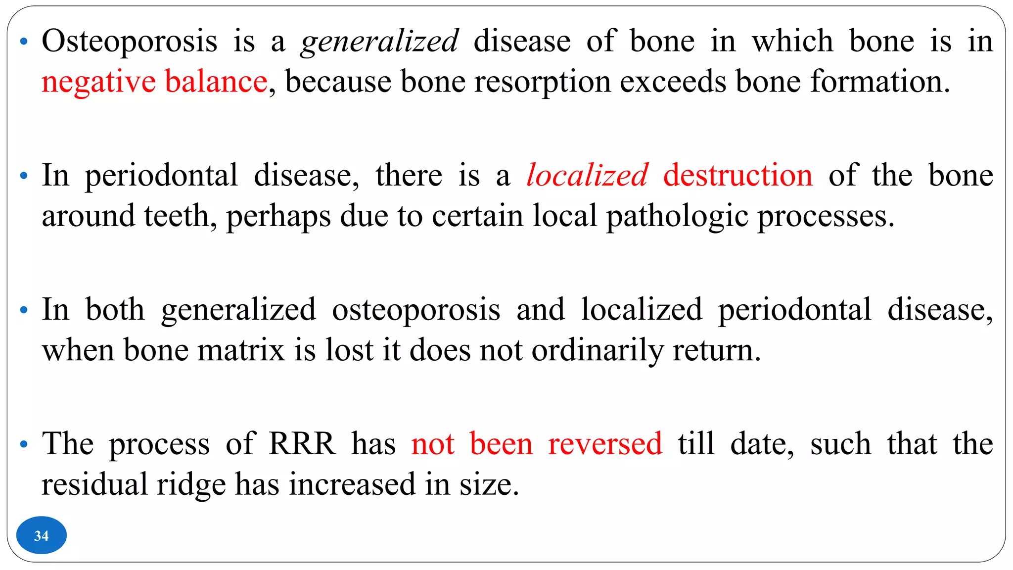Resisual Ridge Resorption | PPTX