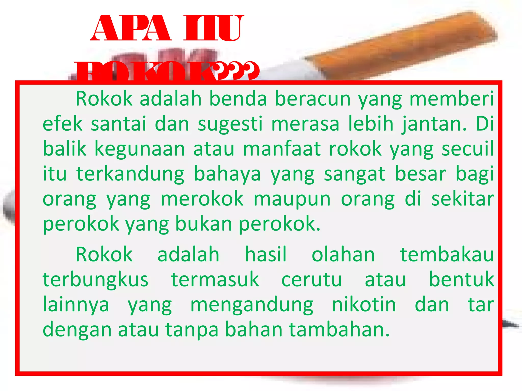 BAHAYA MEROKOK | PPT