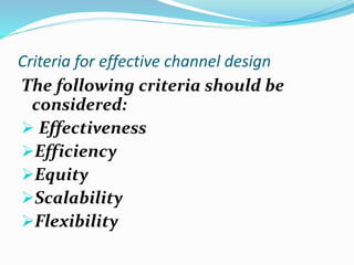 Channel design | PPTX