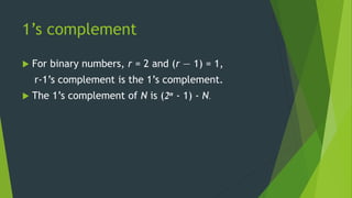 Complements of numbers | PPTX