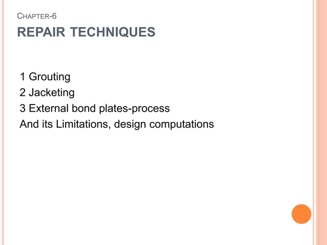 REPAIRS AND REHABILITATION OF STRUCTURES | PPTX