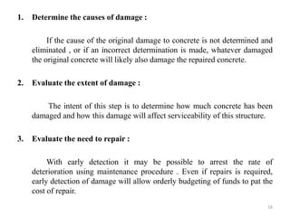 distress of concrete | PPTX