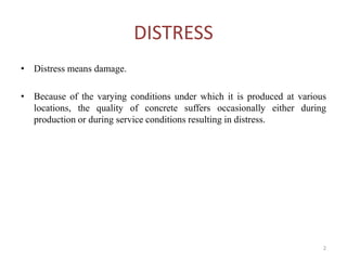 distress of concrete | PPTX