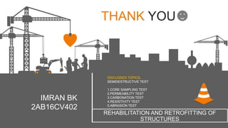 SEMI DESTRUCTIVE Test On Concrete _by Imran B K | PPTX