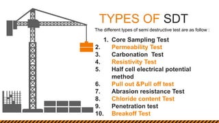 SEMI DESTRUCTIVE Test On Concrete _by Imran B K | PPTX