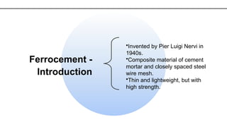 Advanced Cementitious Materials_Ferrocement & FRC.pptx