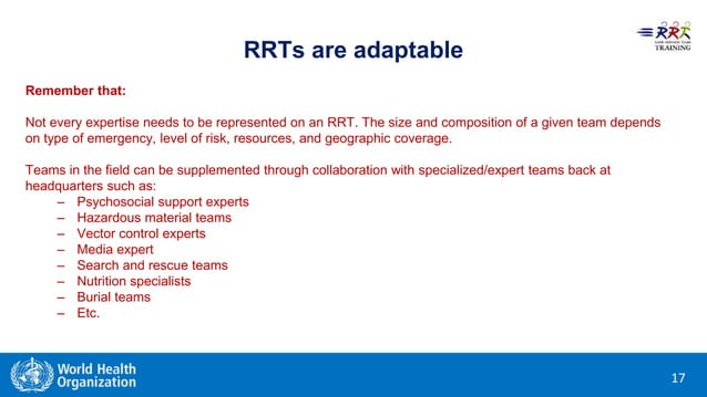 RRT composition and role scenario in .pptx | Infectious Diseases ...