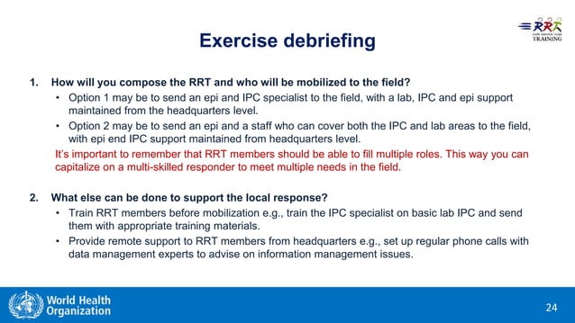 RRT composition and role scenario in .pptx | Infectious Diseases ...