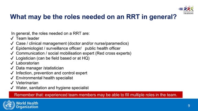 RRT composition and role scenario in .pptx | Infectious Diseases ...