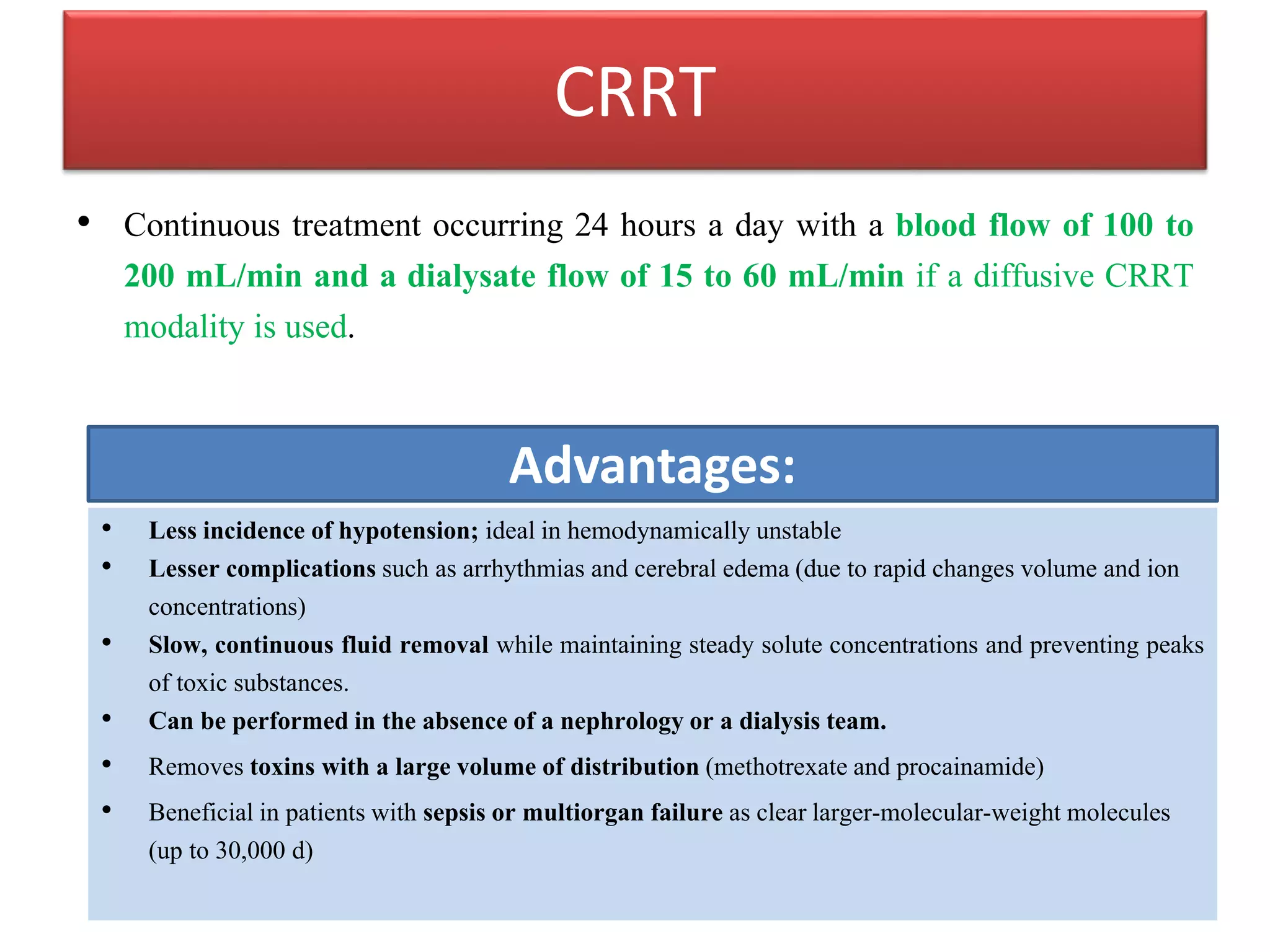 Renal Replacement Therapy: modes and evidence | PPTX