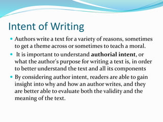 Reading and reflecting text | PPTX