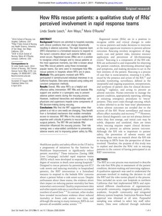 Rrtqualitative study | PDF