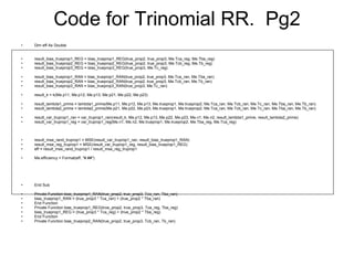 Multinomial Model Simulations | PPT