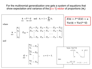 Multinomial Model Simulations | PPT