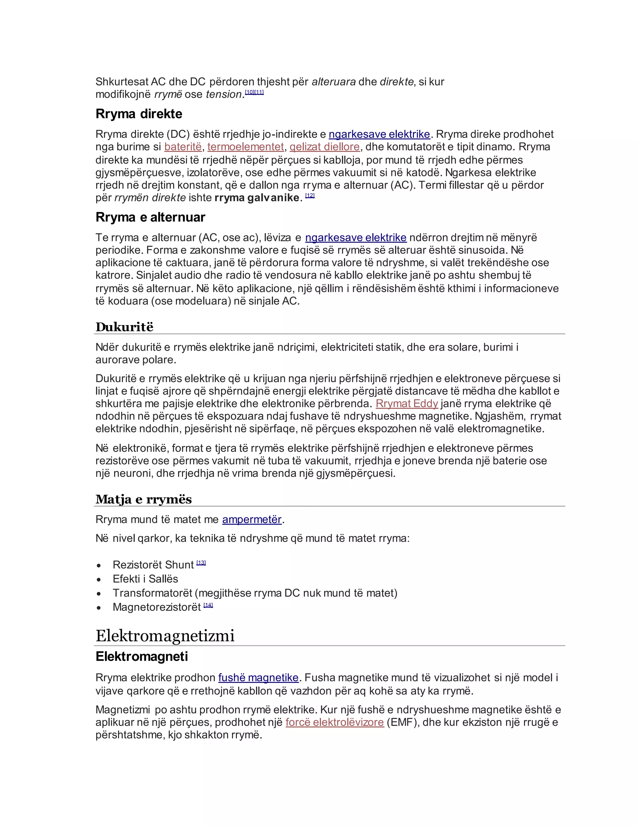 Rryma elektrike | DOCX