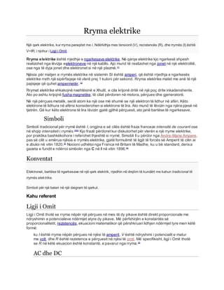 Rryma elektrike | DOCX