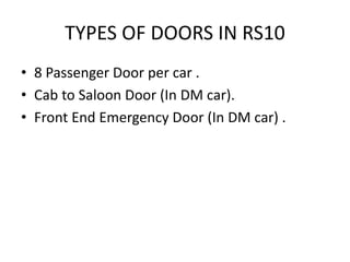 RS-10, Level-01 DOOR System in mass rapid transit syytem.pptx
