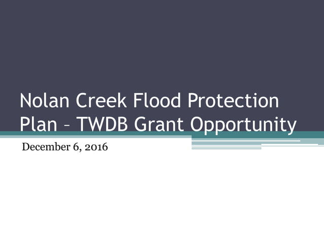 RS-16-154 Nolan Creek Flood Protection Plan | PPT