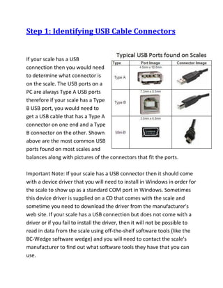 Rs 232 options how to connect an electronic balance or scale to a pc ...