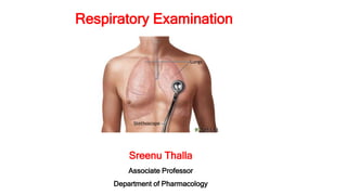 Clinical Examination of Respiratory System | PPTX