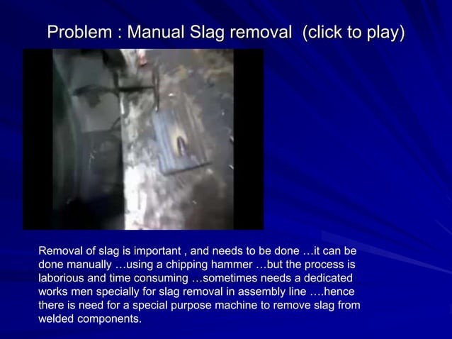 RS-52-WeldSlag removal machine to remove weld slag | PPT