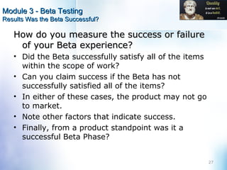 Beta Test Methodology | PPT