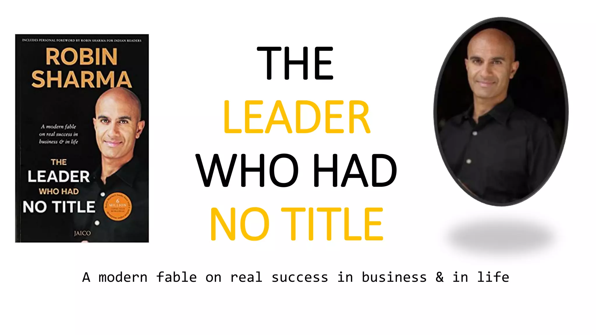 The Leader Who Had No Title - chapter 1 & 2 | PPTX