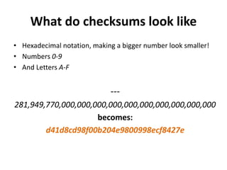 Checksum 101 | PPTX