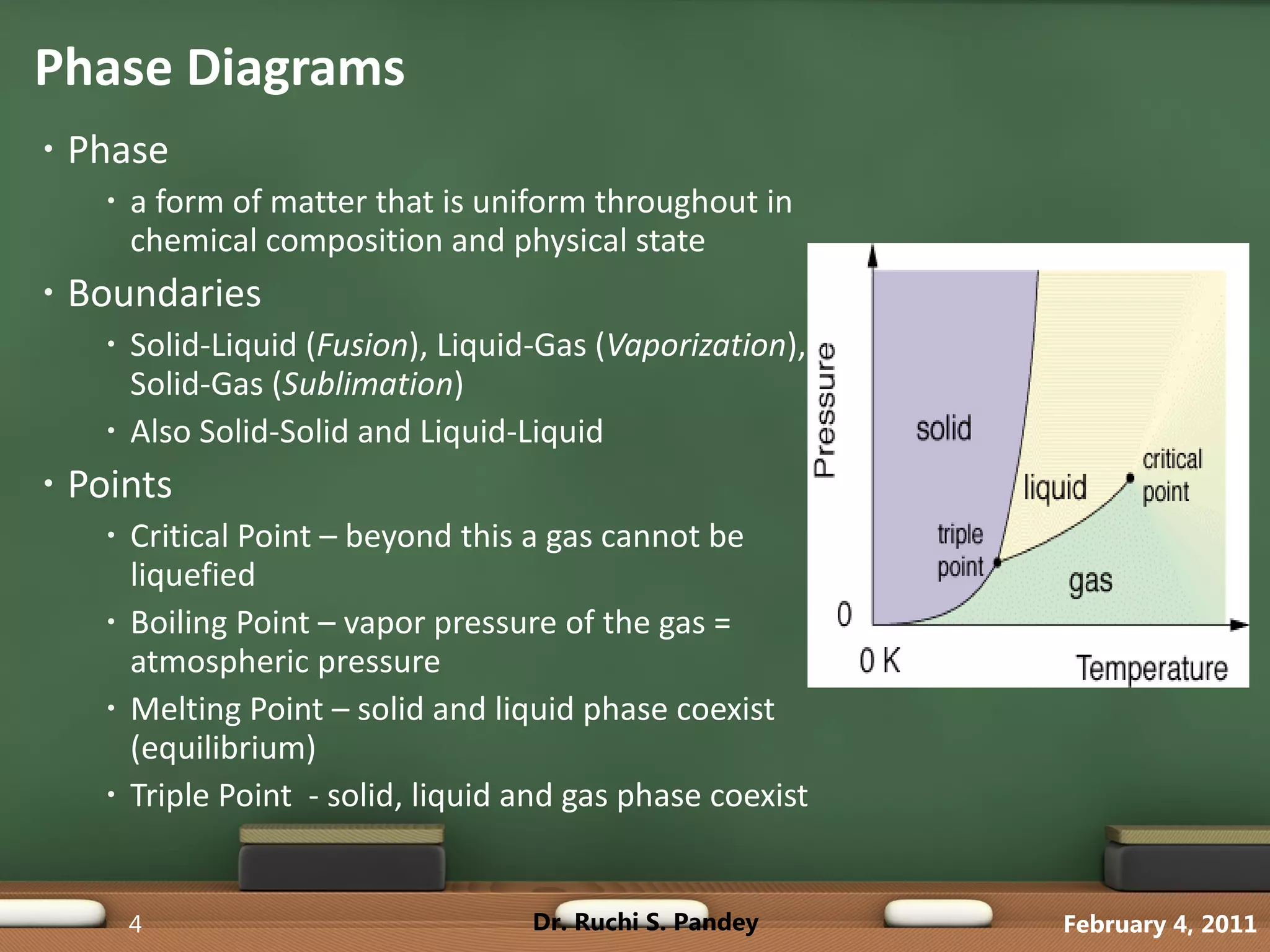Phase Diagrams and Phase Rule | PPT