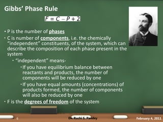 Phase Diagrams and Phase Rule | PPT