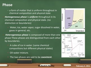 Phase Diagrams and Phase Rule | PPT