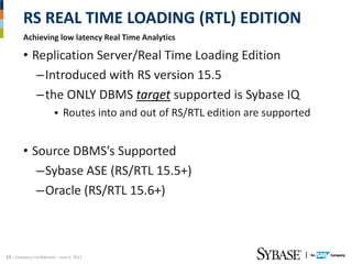 Real-Time Loading to Sybase IQ | PPT