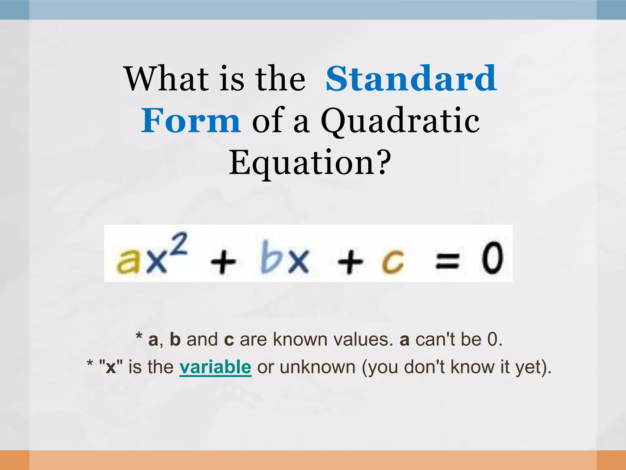 Rs solving graphingquadraticequation | PPSX