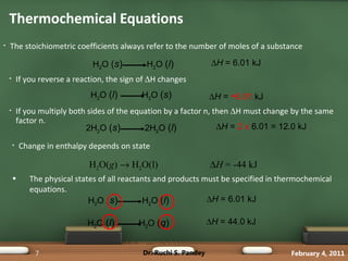 Fundamentals of Thermo-Chemistry | PPT | Chemistry | Science
