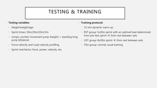 Resisted Sprinting, 2018 | PPT