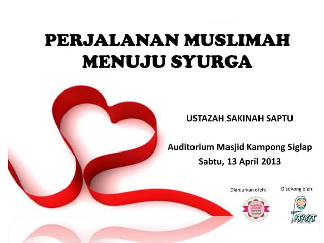 Perjalanan Muslimah Menuju Syurga | PPT
