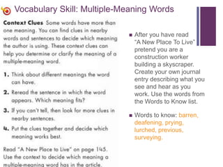 Reading Street Unit 1- Week 5 Teacher Power Point | PPT