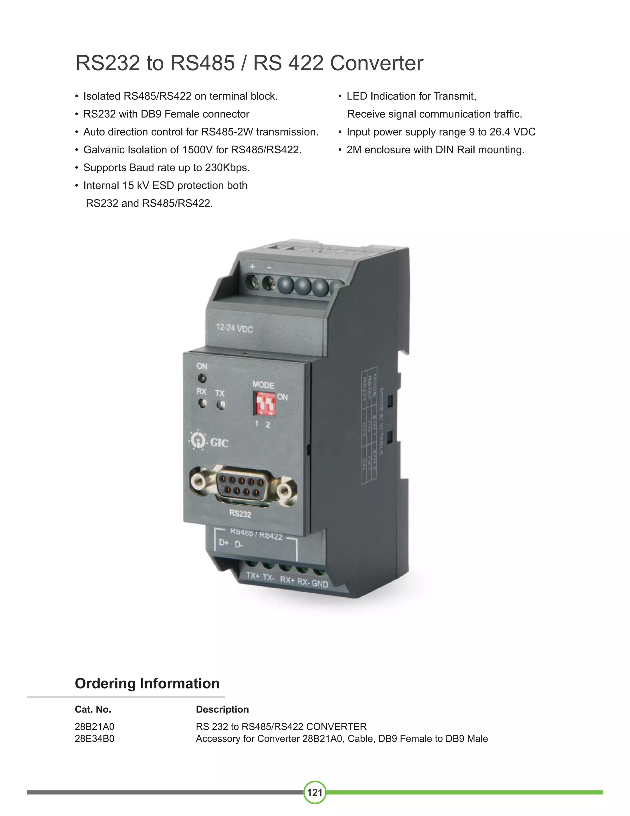 Rs232 to rs485 converter | PDF