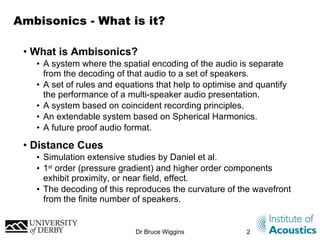 Distance Coding And Performance Of The Mark 5 And St350 Soundfield ...