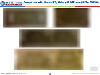 Apple iPhone 7 Plus: Rear-Facing Dual Camera Module 2016 teardown ...