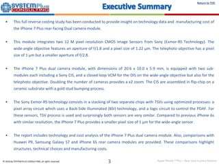 Apple iPhone 7 Plus: Rear-Facing Dual Camera Module 2016 teardown ...