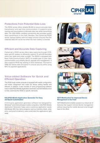 RS30 Brochure - Enterprise Smartphone - PDA Barcode Scanner | PDF