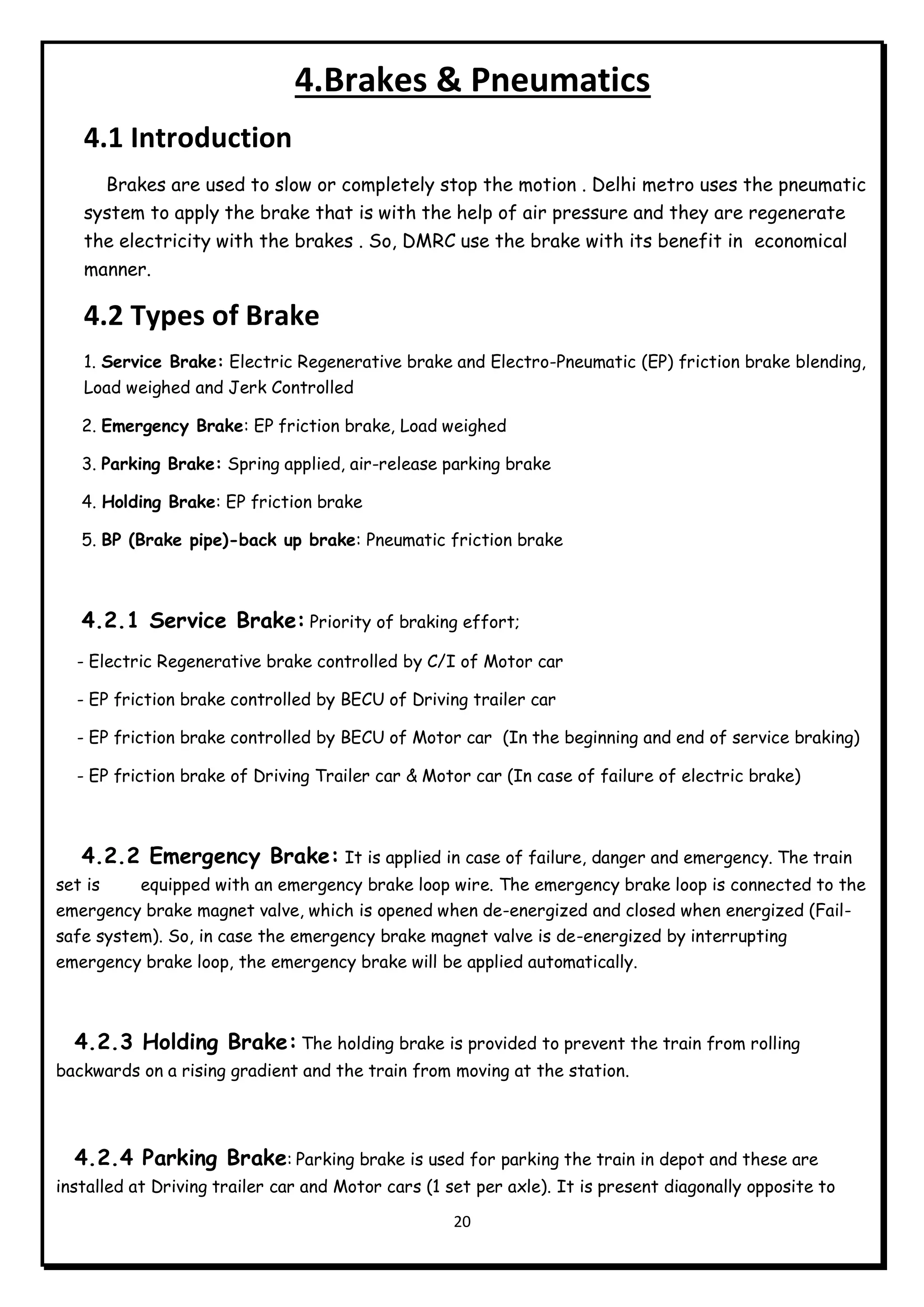 Summer Internship Report on DMRC Rolling Stock | PDF