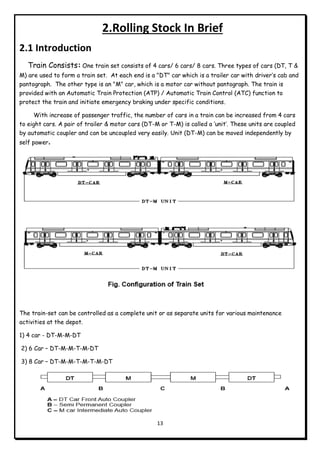 Summer Internship Report on DMRC Rolling Stock | PDF