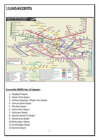 Summer Internship Report on DMRC Rolling Stock | PDF