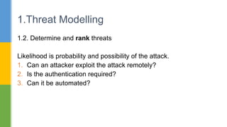 Threat modelling with_sample_application | PPTX