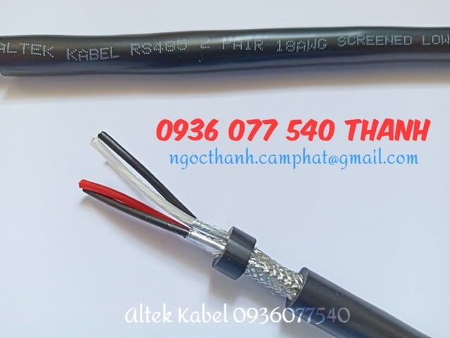 Rs485 2p18awg Altek Kabel, cáp tín hiệu xoắn chống nhiễu 2PR 18AWG | PDF