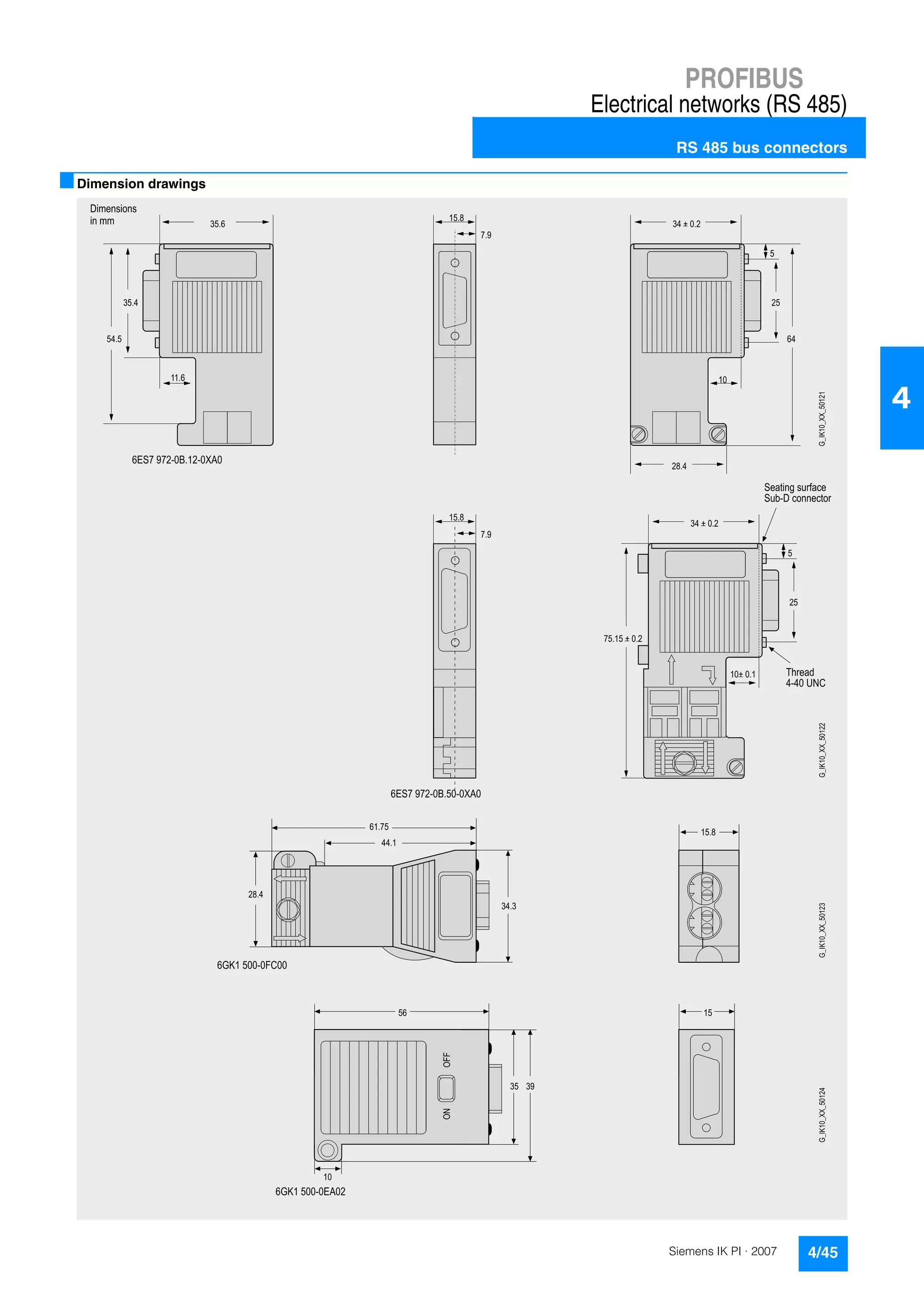 Rs485 profibus-connectors | PDF